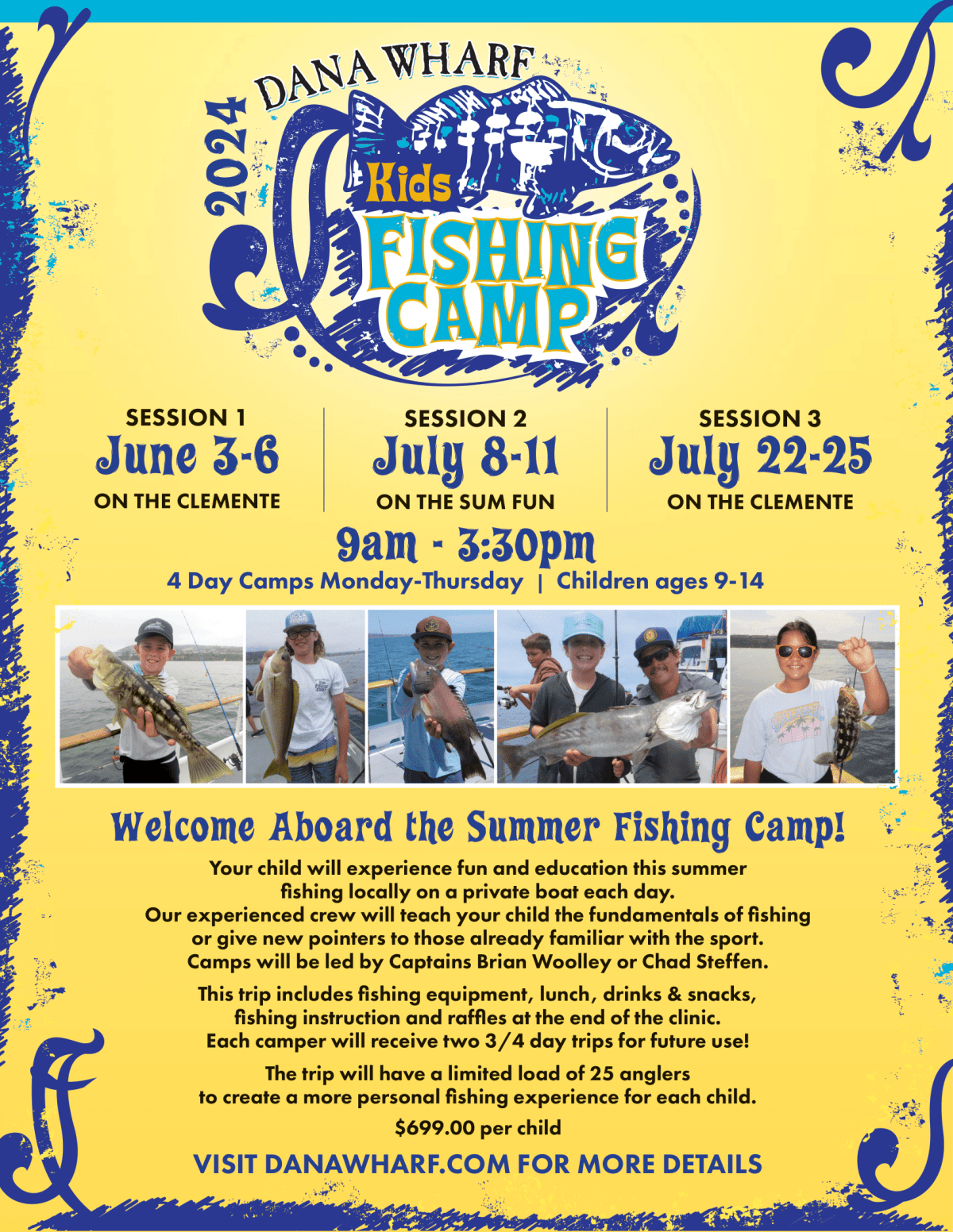 Kid's Summer Fishing Camp - Dana Point, CA | Dana Wharf